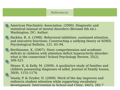 Metacognition And Adhd Ppt