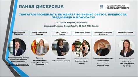 Панел дискусија „Улогата и позицијата на жената во бизнис светот
