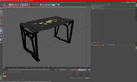 Sci Fi Table Orange 3d Model 24 3ds Blend C4d Fbx Max Ma Lxo