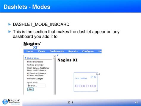Ppt Custom Wizards Components And Dashlets In Nagios Xi Powerpoint