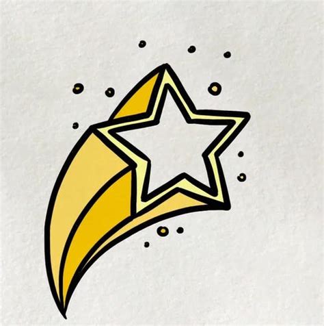 流星简笔画繁星（汇总17张） 简笔画图片大全