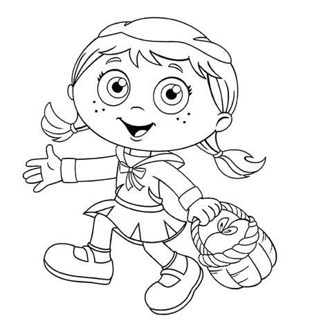 Super Why Coloring Pages Coloringlib