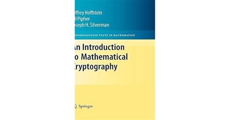 an introduction to mathematical cryptography by jeffrey hoffstein
