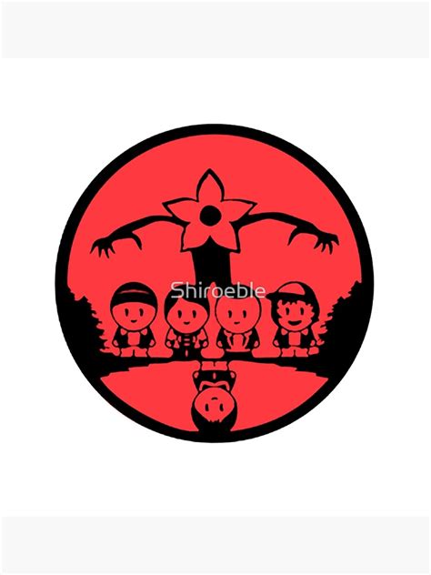 Stranger Things Chibi Cast Poster For Sale By Shiroeble Redbubble