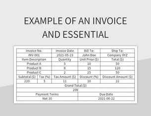 Top Examples Of Invoice Templates For Inspiration Excel Template Free Download Pikbest