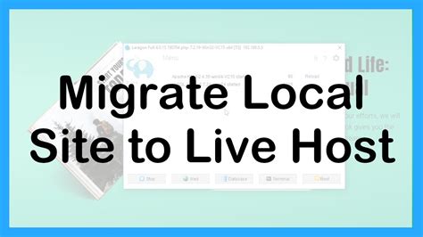Migrate Local Laragon Website To Hosted Domain Youtube