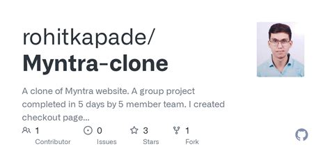 github rohitkapade myntra clone a clone of myntra website a group project completed in 5
