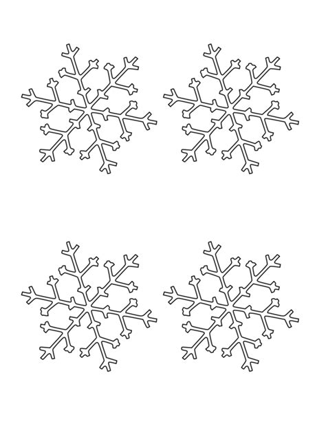 Printable Snowflake Patterns And Outlines InkPx