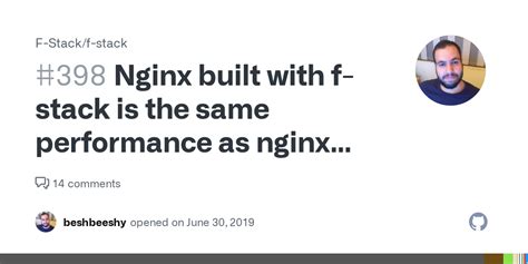 Nginx Built With F Stack Is The Same Performance As Nginx Without · Issue 398 · F Stackf Stack