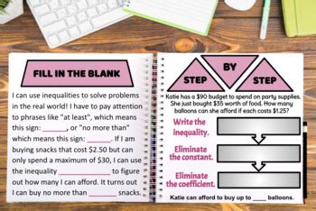 Digital Interactive Notebook BUNDLE Expressions Equations Inequalities