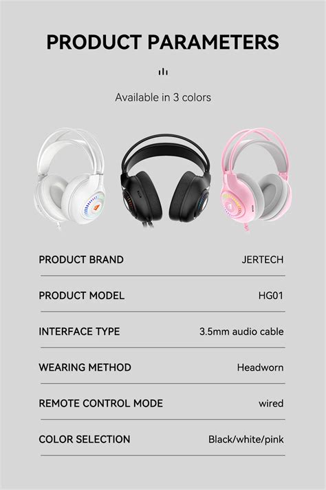 Jertech Hg01 Gaming Headset Immersive Audio Experience