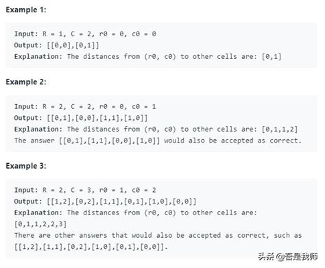 Leetcode基礎算法題第152篇:按距離排列矩陣單元格 每日頭條 Leetcode基礎算法題第152篇:按距離排列矩陣單元格 每日頭條
