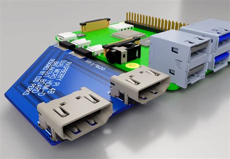 Raspberry Pi 4b Dual Micro Hdmi Breakout Platform For Creating And