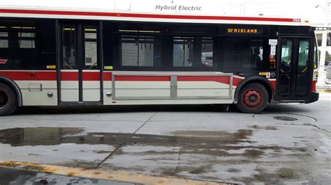 Ttc Bus 16 Ttc 2009 Orion Vii Ng Hev 1764 On 57 Midland Youtube