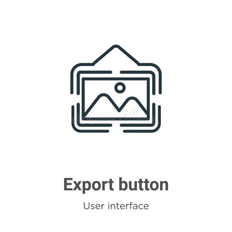 Export Button Vector Icon On White Background Flat Vector Export
