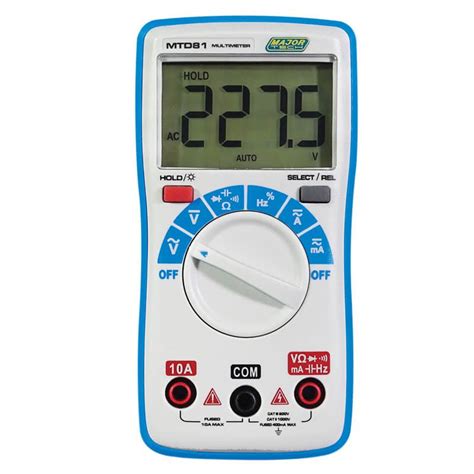 Major Tech Compact Auto Ranging Multimeter Mtd81 Shop Today Get It