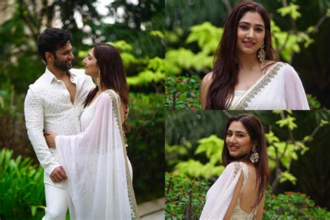 Disha Parmar Looks Stunning In A White Sari