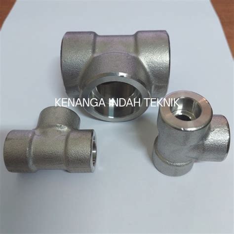 Jual Tee Stainless Ss304 2 Inch Class 3000 Socket Weld Jakarta Barat