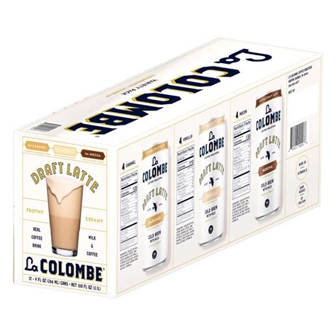 La Colombe Draft Latte Cold Brew Coffee Variety Pack 9 Fl Oz 12
