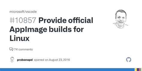 Provide Official AppImage Builds For Linux Issue 10857 Microsoft