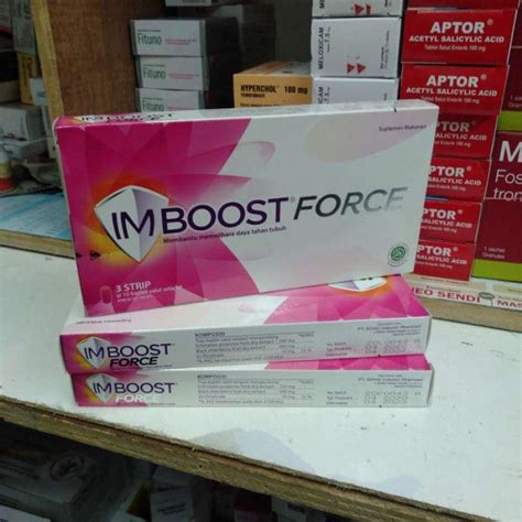 Promo Original Vitamin Daya Tahan Tubuh Imboost Force Kaplet Per Box 30