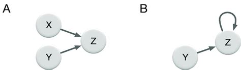 A A Network Where Processes X And Y Influence Future State Of Z Z Download Scientific