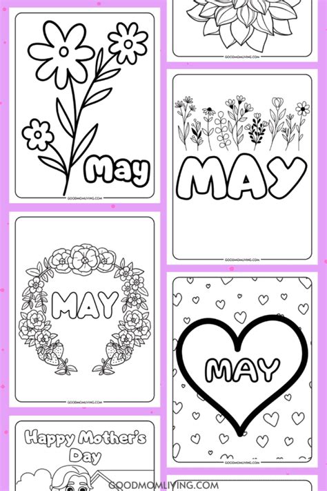 May Coloring Pages Free Printable Spring Coloring Pages Good Mom Living