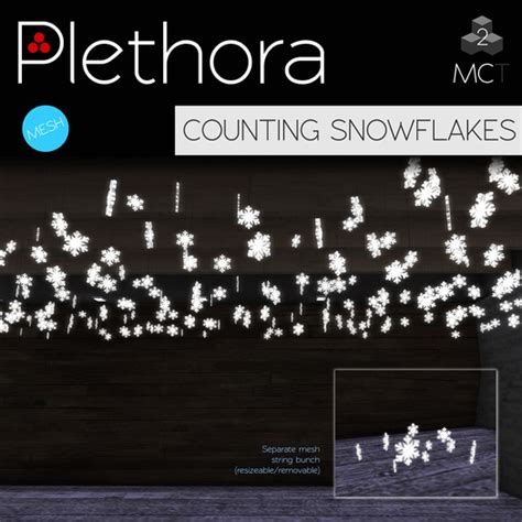 Second Life Marketplace Plethora Counting Snowflakes