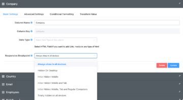 Table Column Responsive Breakpoints Ninja Tables