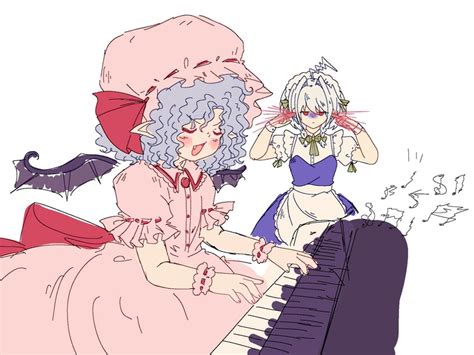 Remilia Scarlet And Izayoi Sakuya Touhou Drawn By Seacatscrying Danbooru