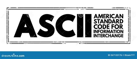 Ascii Symbols American Standard Code For Information