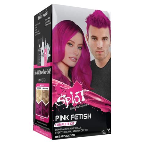Pink Fetish Pink Semi Permanent Hair Dye Kit Splat Hair Color