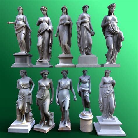Female Greek Statues