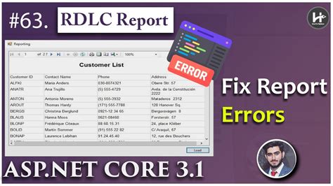 63 Fix All Report Errors Rdlc Report In Aspnet Core A Step By Step Guide 🚀 Youtube