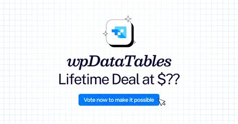 Wpdatatables Lifetime Deal No More Recurring Payments