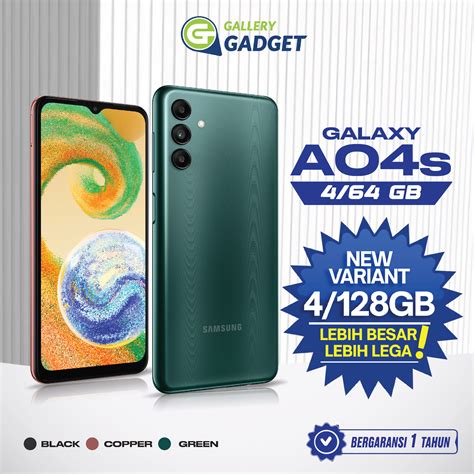 Jual Samsung Galaxy A04s 4 64 RAM 4 ROM 64 GB 4GB 64GB Android Di Seller Gallery Gadget Official