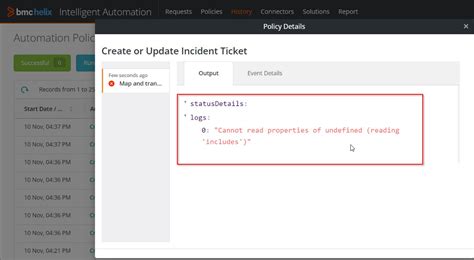 Bmc Helix Intelligent Automationia Proactive Service Resolution Psr Create Incident Ticket