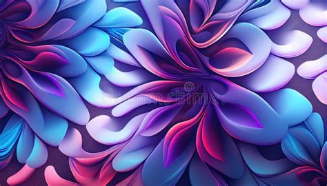 Abstract Digital Art With Vibrant Colors Stock Illustration