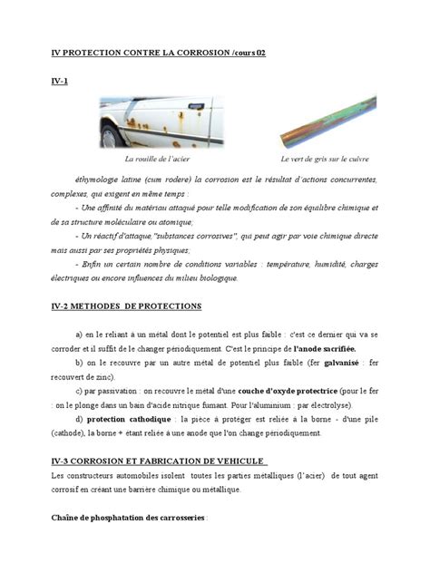 Iv Protection Contre La Corrosion C2 Pdf