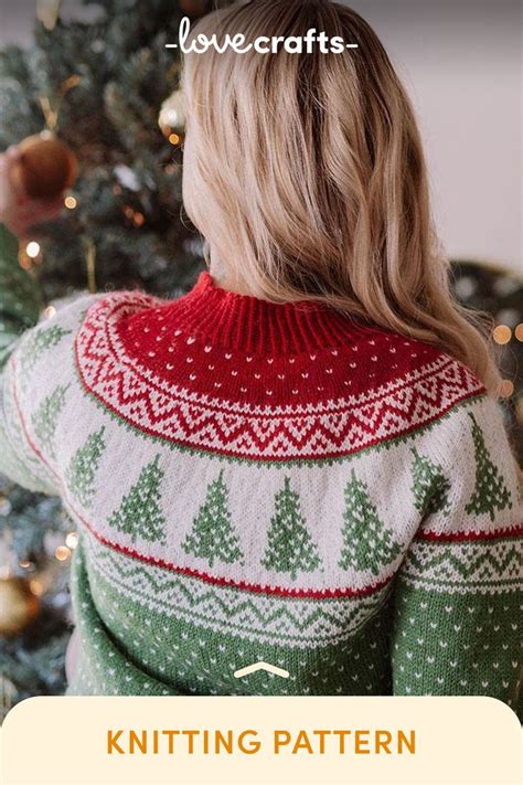 Christmas Tree Sweater Knitting Pattern By Strikkia Christmas