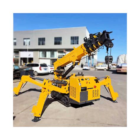 미국 용 Epa 승인 된 5 톤 크롤러 크레인 자체 추진 스파이더 크레인