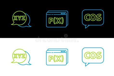 Set Line Mathematics Function Cosine Xyz Coordinate System And Function Mathematical Symbol