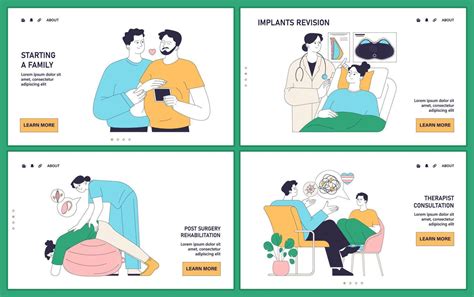 Gender Transition Consequences Set Gender Affirming Therapy Positive 42584803 Vector Art At