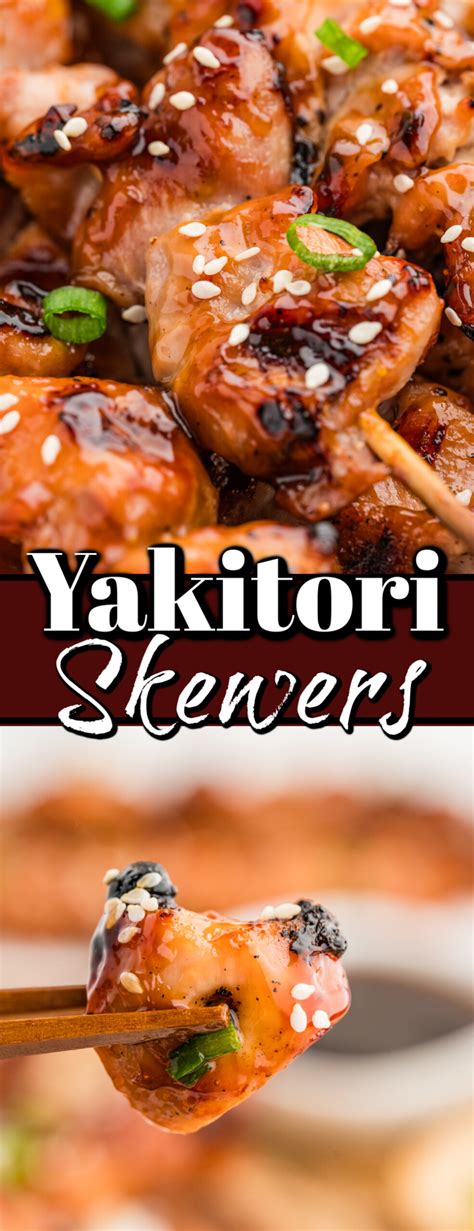 Grilled Yakitori Chicken Skewers Bbqing With The Nolands