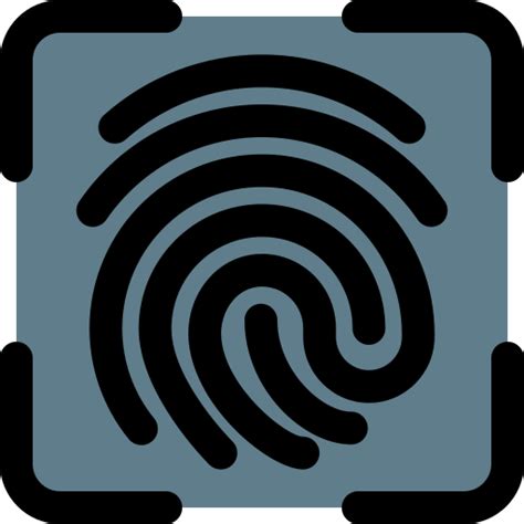 Fingerprint Pixel Perfect Lineal Color Icon