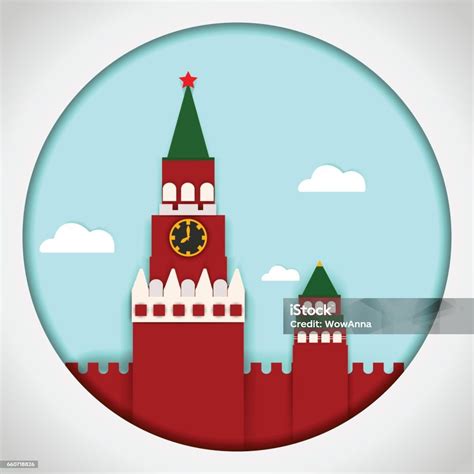 종이 아플 리 케 스타일 벡터 일러스트 크렘린 모스크바의 신청 가진 카드입니다 엽서입니다 0명에 대한 스톡 벡터 아트 및 기타