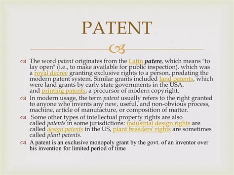 Patent Ppt PPTX