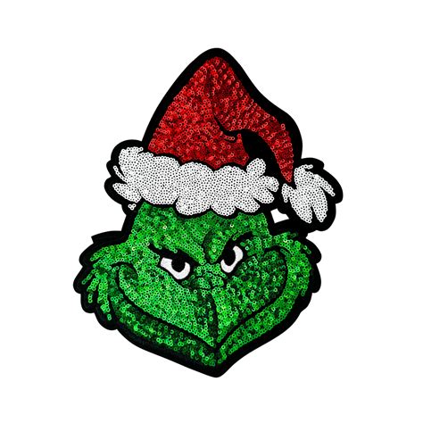 Grinch Sequin Patch Craftyrific