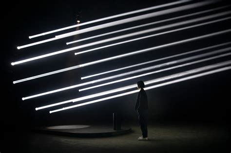 Vidovic Art Interactive Beams Of Light Examine Movements Of The Human