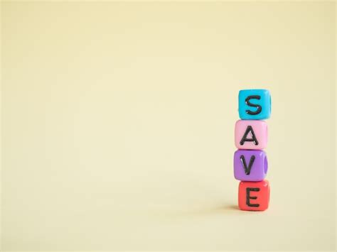 Premium Photo Alphabet Save Word Concept